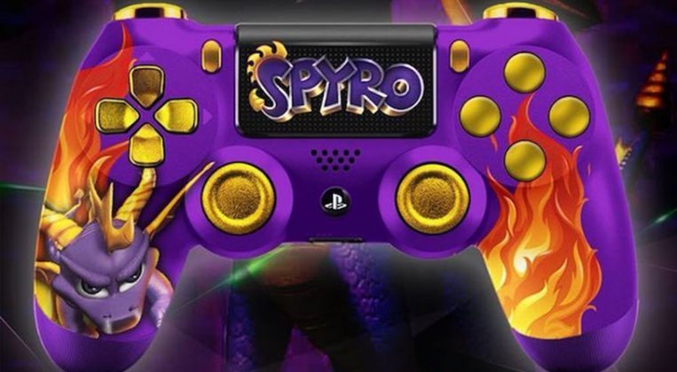 Increíbles mandos de Kustom Kontrollerz inspirados en Spyro