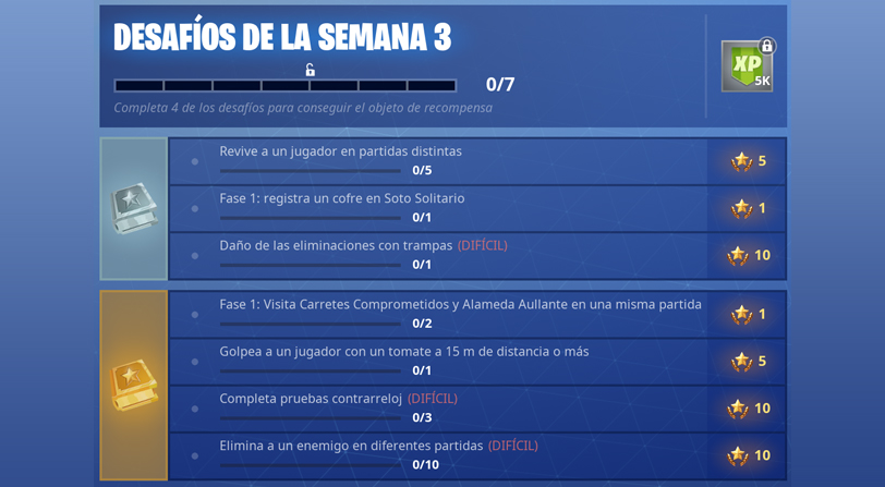 Desafíos Semana 3 de Fortnite – Misiones y localizaciones
